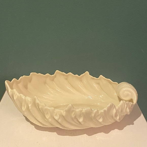 Lenox | Dining | Vintage Lenox Porcelain Leaf Shell Serving Candynuts ...